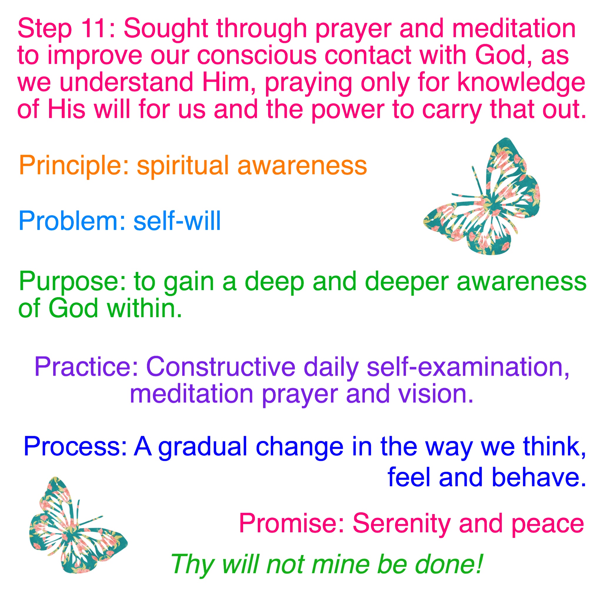 Step 11 & Tradition 11 Worksheets – Emotional Sobriety And Food